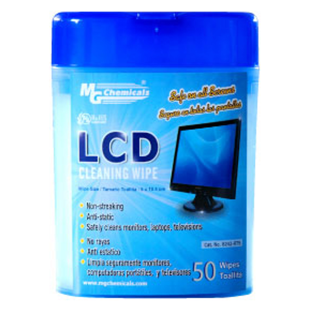 LCD Cleaning Wipes - 50 Per Package