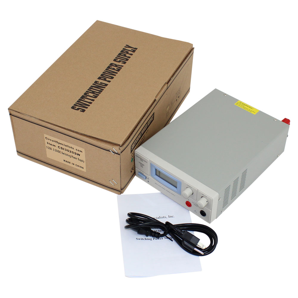 30 Volt Switching DC Power Supply 20.0 Amps