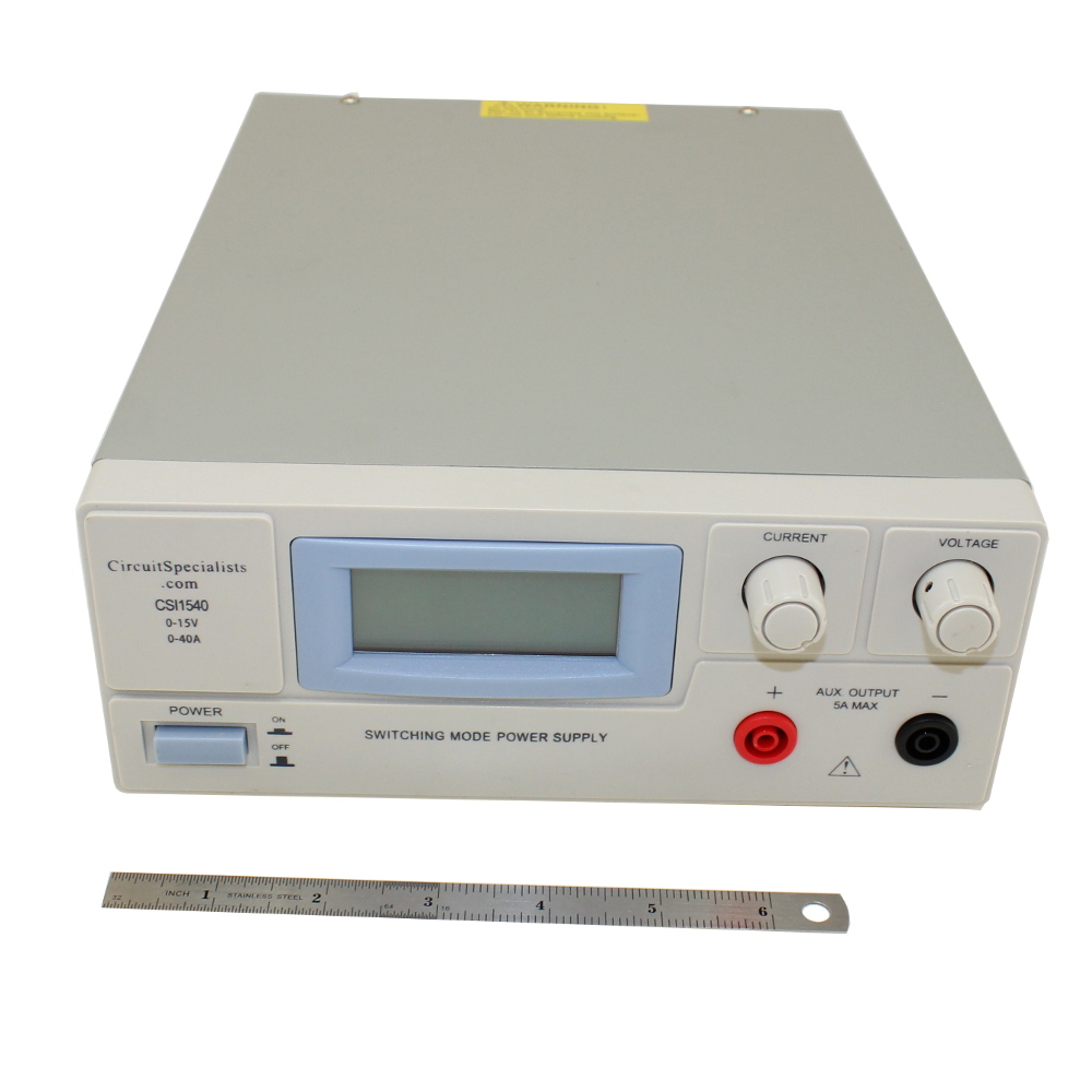 15 Volt Variable Output Switch Mode 40 Amp DC Power Supply