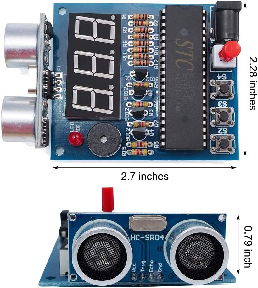 DIY Ultrasonic Distance Sensor Soldering Project Practice Kit | Circuit ...