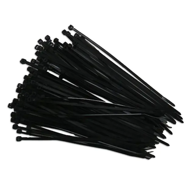 Cable Tie, Black, 4" X .1",100/Bag