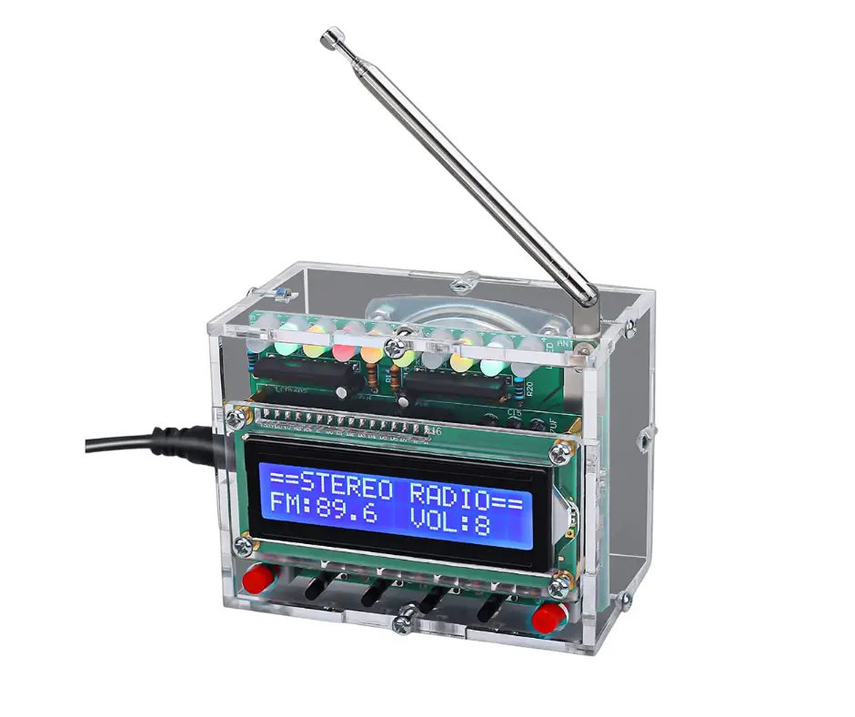 FM Radio Kit Soldering Project - Crystal Radio Kit with LEDs | Circuit ...