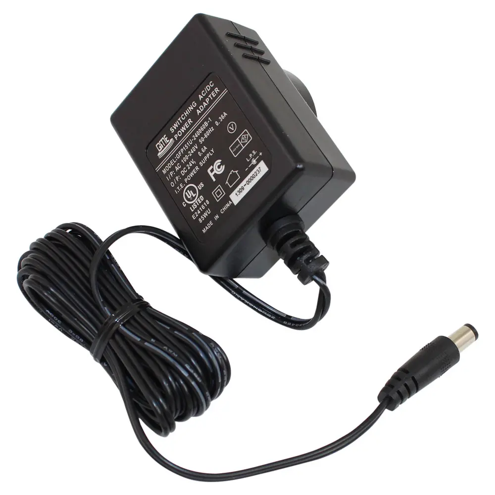 24 Volt 0.6 Amp Plug In Wall Mount Power Supply